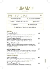 MENU - Umami